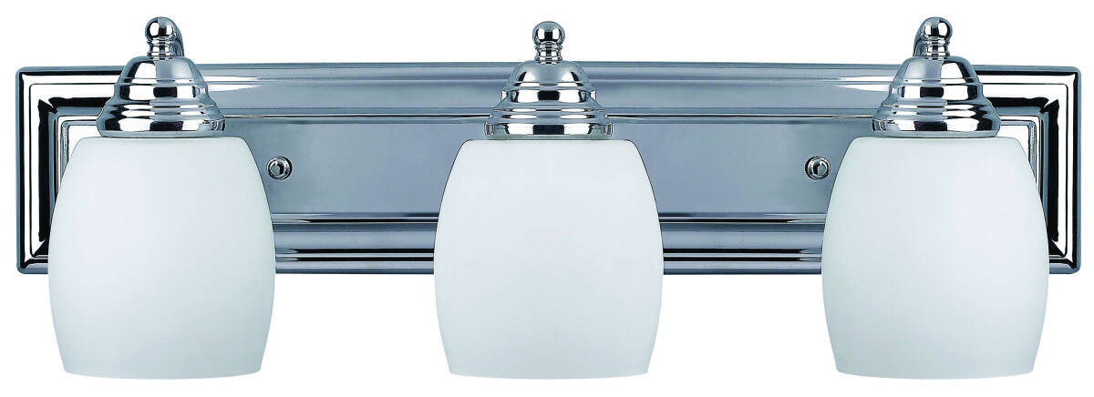 Harmonized Home by Canarm® IVL259A03CH 24 x 7-1/4-Inch 3-Light Chrome Griffin Vanity Light ...
