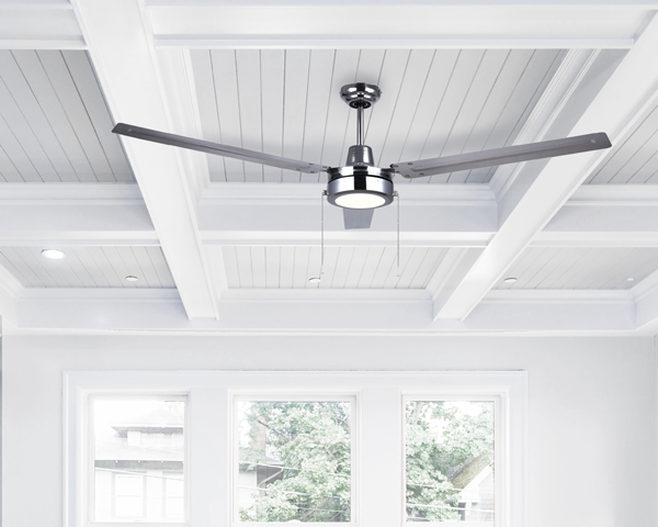 Harmonized Home by Canarm® CP56CH 56-Inch Chrome Indoor LED 3-Blade ...