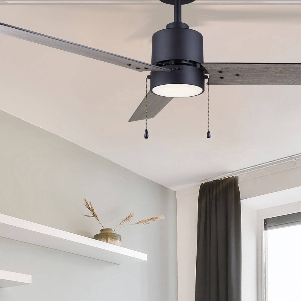 Harmonized Home by Canarm® CF52JAC3BK-ES Jace 52-Inch Matte Black ...