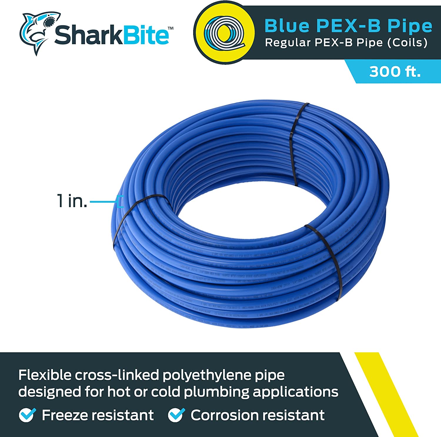 SharkBite™ U880B300 1-Inch X 300-Foot Blue PEX- B Pipe at Sutherlands