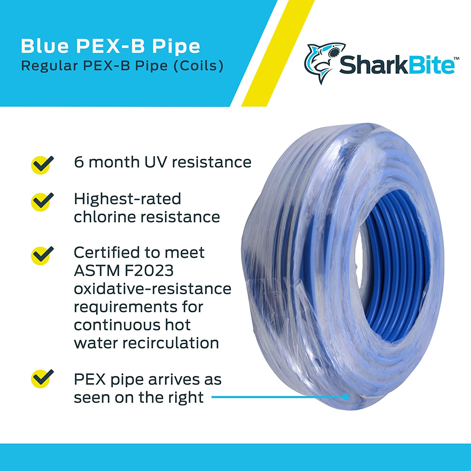 SharkBite™ U880B300 1-Inch X 300-Foot Blue PEX- B Pipe at Sutherlands
