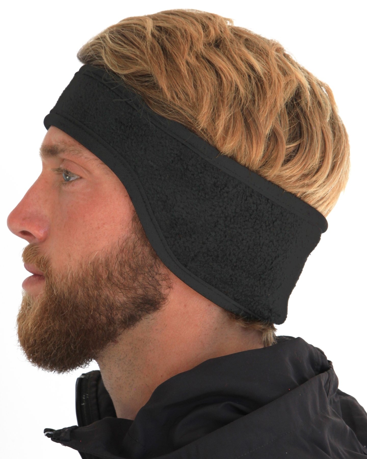 HEAT factory 1760-BK Black Heated Headband at Sutherlands