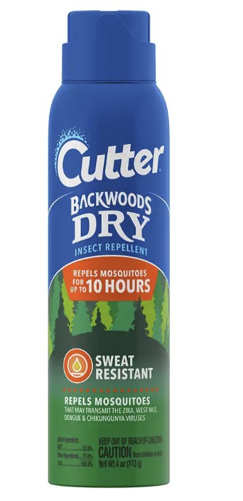Cutter HG-96248 4 Fl. Oz. 25% Deet Backwoods Dry Aerosol Insect ...