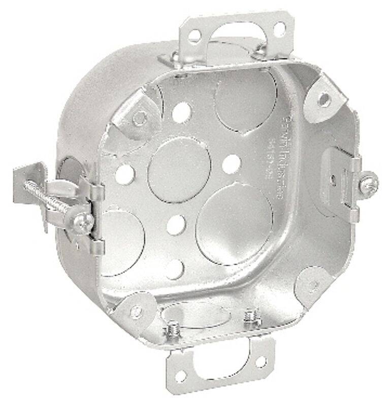Southwire® 54151-1/2-UPC 4-Inch X 1-1/2-Inch Deep Silver Octagon Box, 9 ...