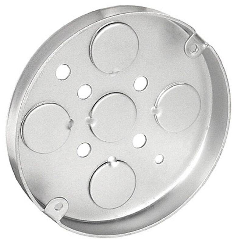 Southwire® 56111-UPC 4-Inch Round X 1/2-Inch Deep Drawn Pan Box With ...