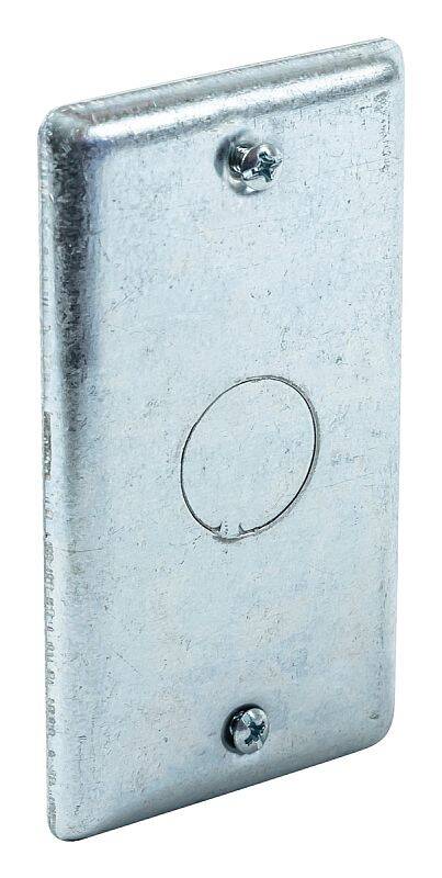 Southwire® G19430-UPC 4 X 2-Inch Handy Box Cover With 1/2-Inch Knockout ...