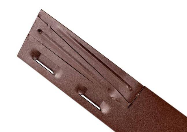 COL-MET QL814-4BRT Textured Brown 8-Foot Quicklock Edging With Stake at ...