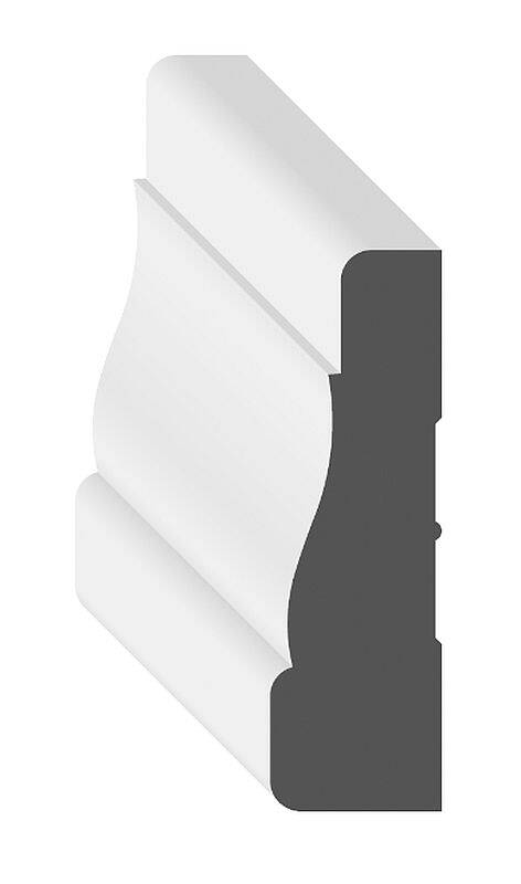 METRIE 1427404 11/16 x 2-1/4-Inch X 10-Foot White Casing Moulding at ...