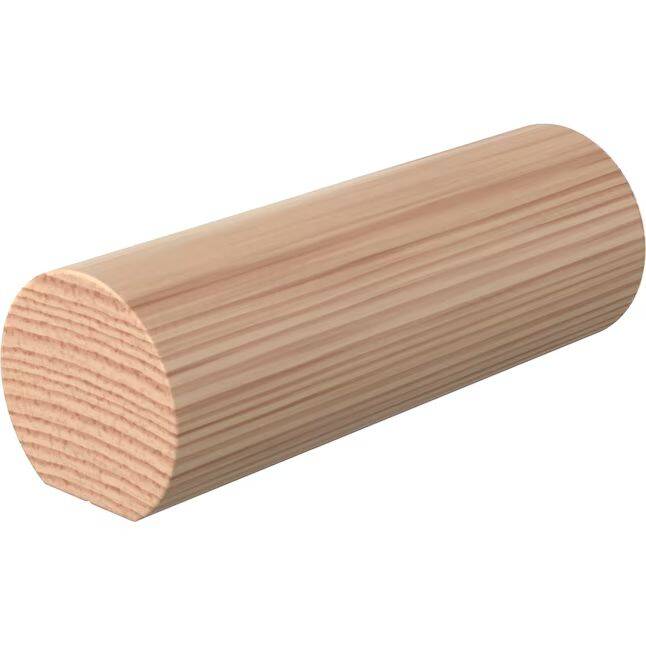 METRIE 1428853 12-Foot Brown Unfinished Hemlock Handrail at Sutherlands