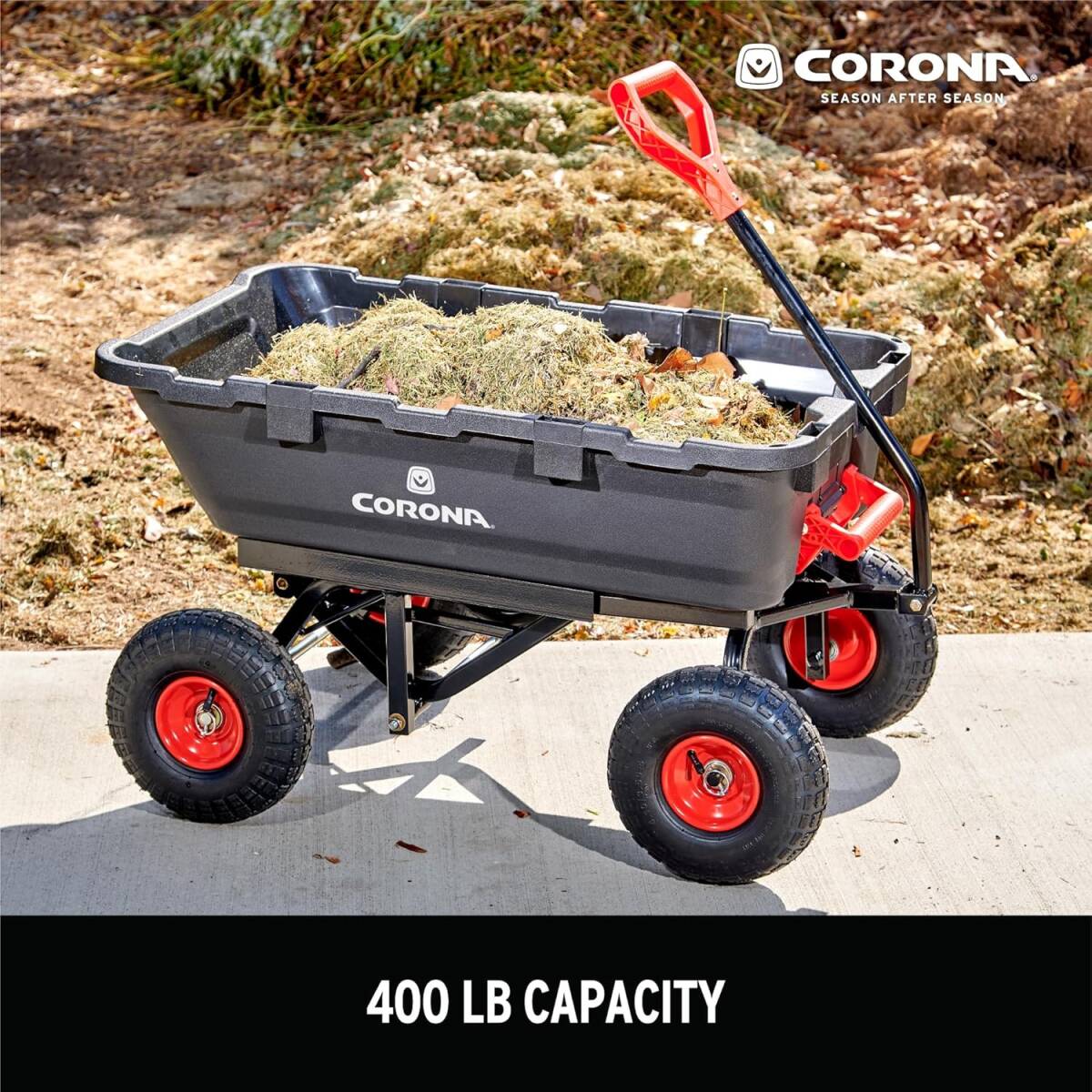 CORONA CR1000 400-Pound Capacity Poly Dump Cart at Sutherlands