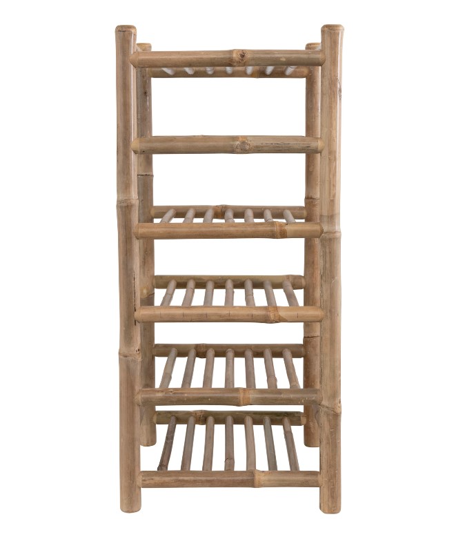 Creative Co-Op DF5878 Bamboo 6-Tier Shelf 13 X 30-Inch at Sutherlands