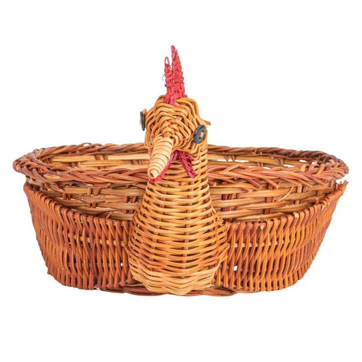 Sutherlands DF9362 Natural Woven Fern Chicken Shaped Basket at Sutherlands