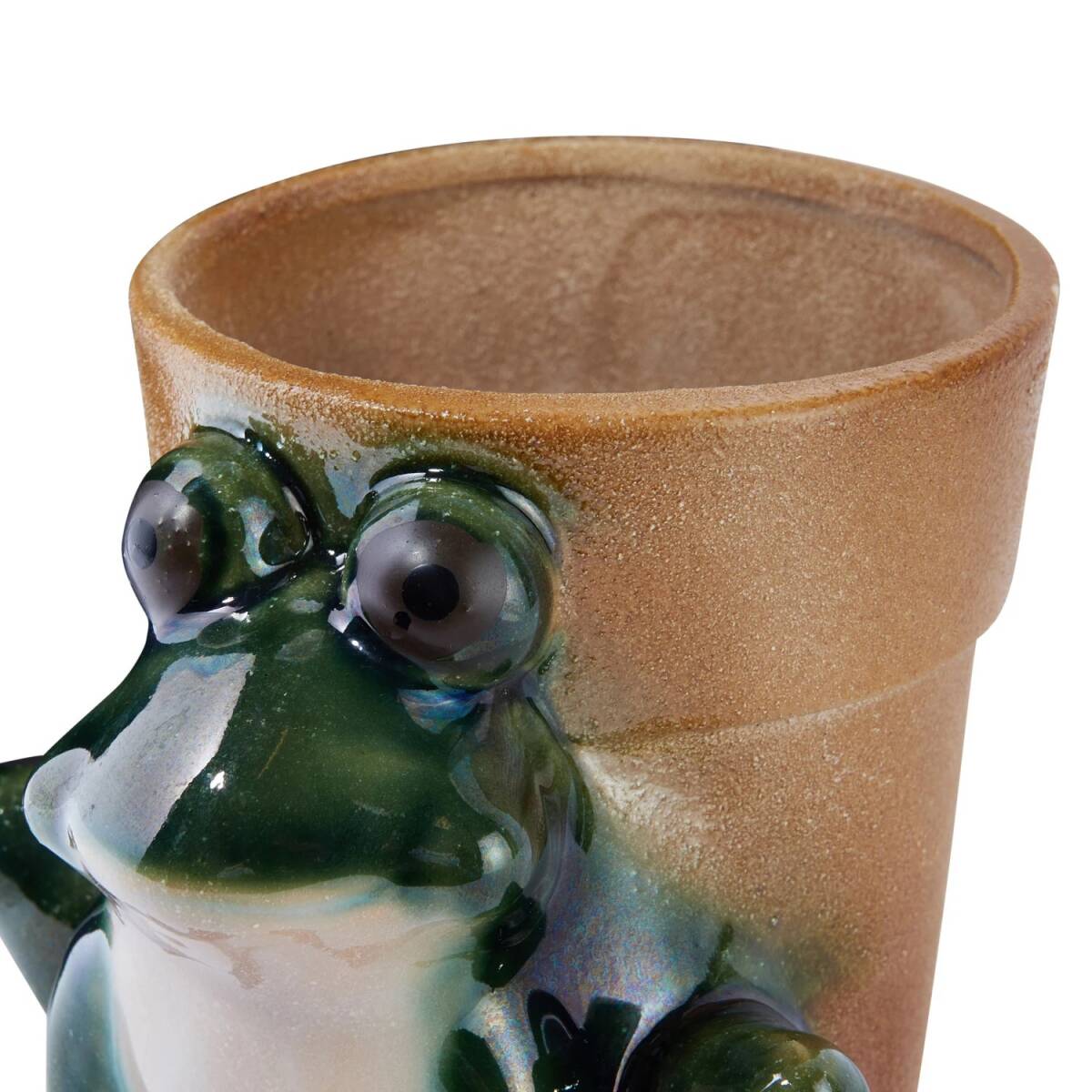 Sutherlands DF7744 Stoneware Frog Planter With Glaze Green #3309317 at ...