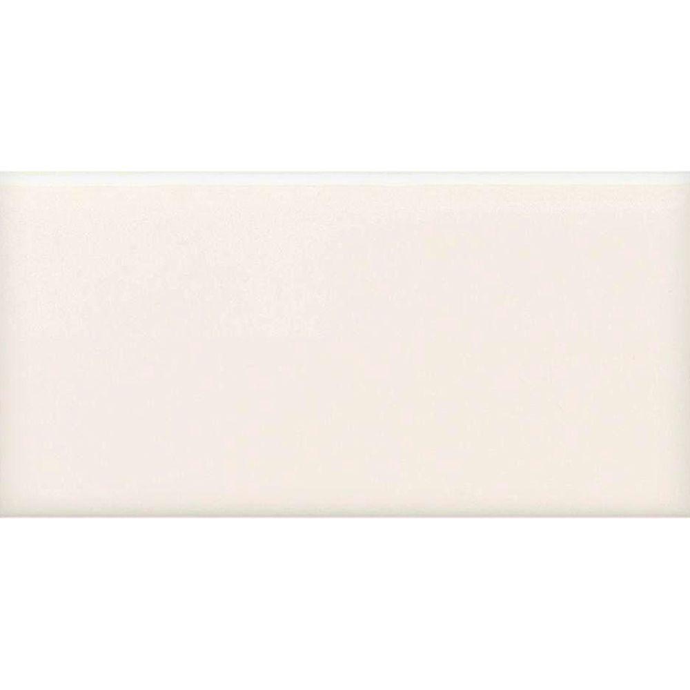 daltile 0100S4269 2 x 6-Inch White Ceramic Bullnose Cap Tile at Sutherlands