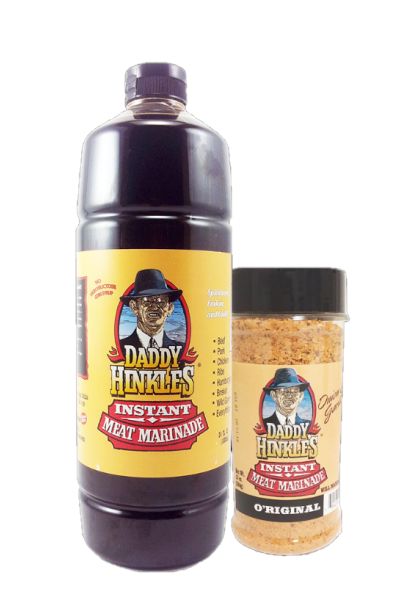 DADDY HINKLE'S SEASONING 32-Ounce Bottle Original Instant Meat Marinade ...