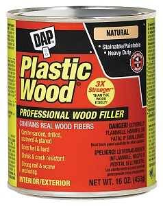 DAP® 7079821506 1-Pint Natural Plastic Wood® Professional Wood Filler ...