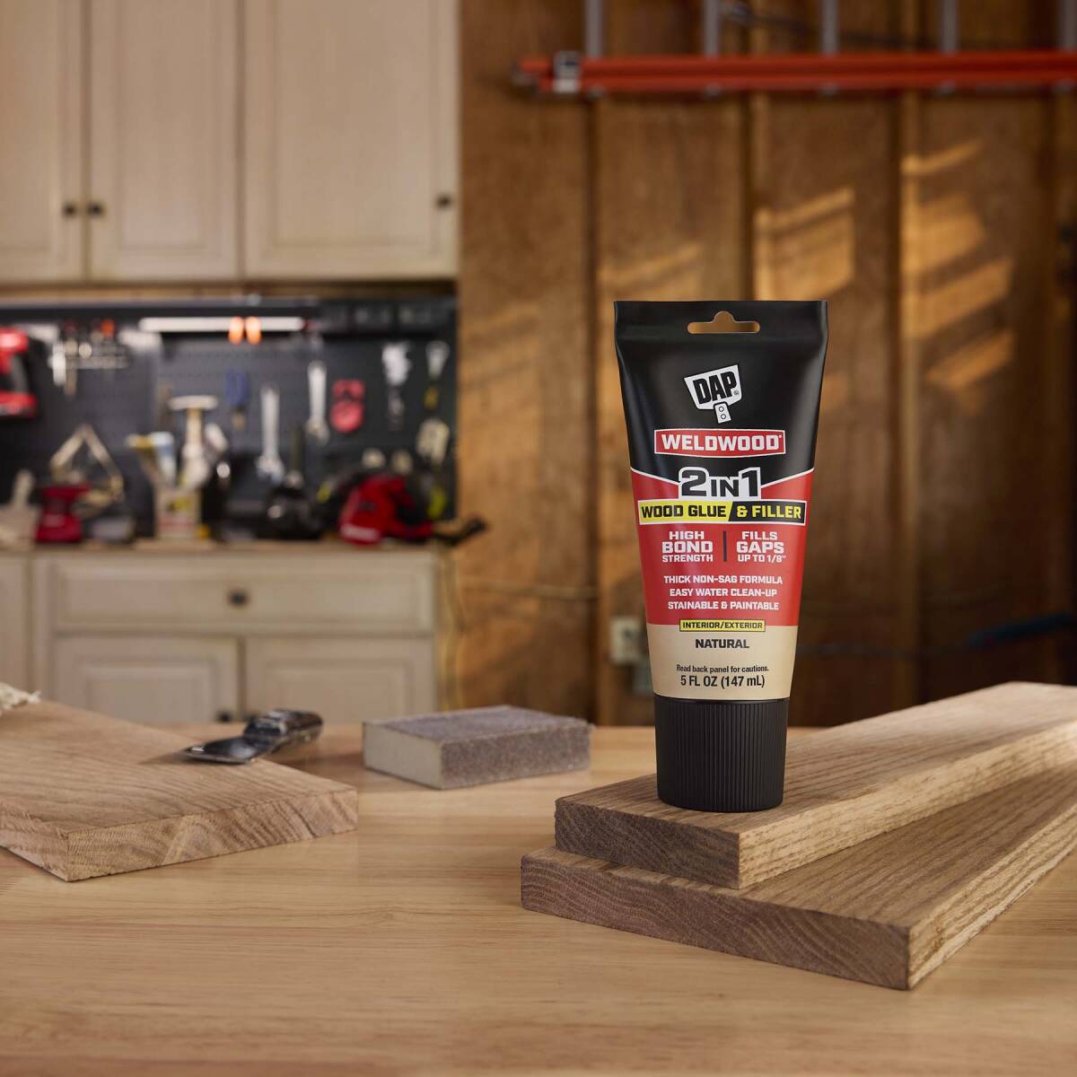 DAP® 7079800484 5-Ounce 2 in 1 Wood Glue And Filler, Natural Color at ...
