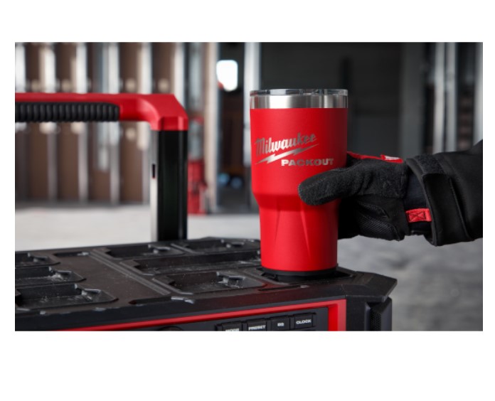 Milwaukee® 48-22-8393R 30-Ounce Red PACKOUT™ Tumbler at Sutherlands