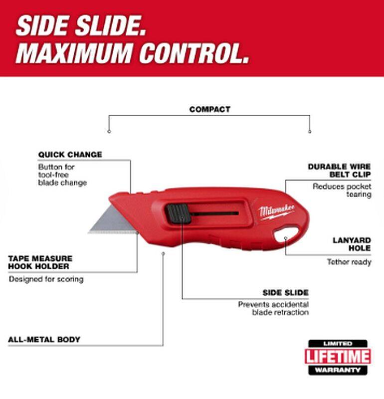 Milwaukee® 48-22-1516 Compact Side Slide Utility Knife at Sutherlands