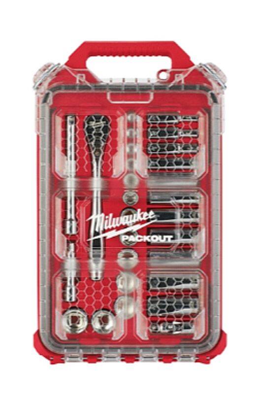 Milwaukee® 48-22-9481 3/8-Inch SAE Ratchet And Socket Set With Low ...
