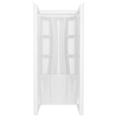 DELTA B12205-3232-WH 32-Inch x 32-Inch High Gloss White Classic 500 ...