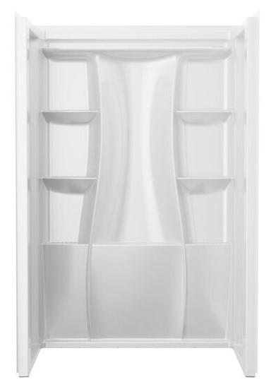 DELTA B12205-4834-WH 48-Inch X 34-Inch Three Piece Shower Wall Classic ...
