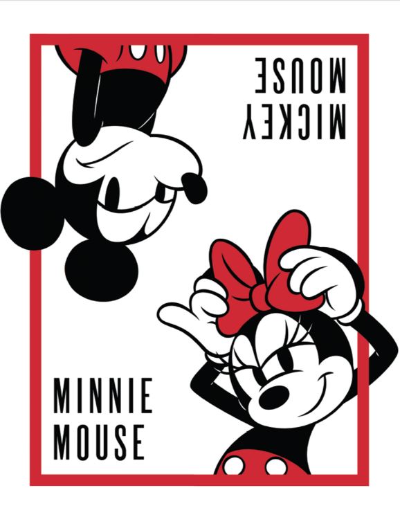 Desperate Enterprises 2760 12-1/2 X 16-Inch Mickey Mouse & Minnie Mouse ...
