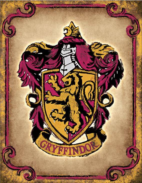 Desperate Enterprises 2926 12.5 X 16-Inch Harry Potter Gryffindor Tin ...