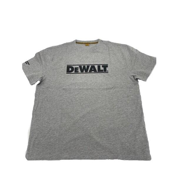 DeWALT® DXWW50065-019-L Brand Carrier Athletic Grey Logo Short Sleeve ...