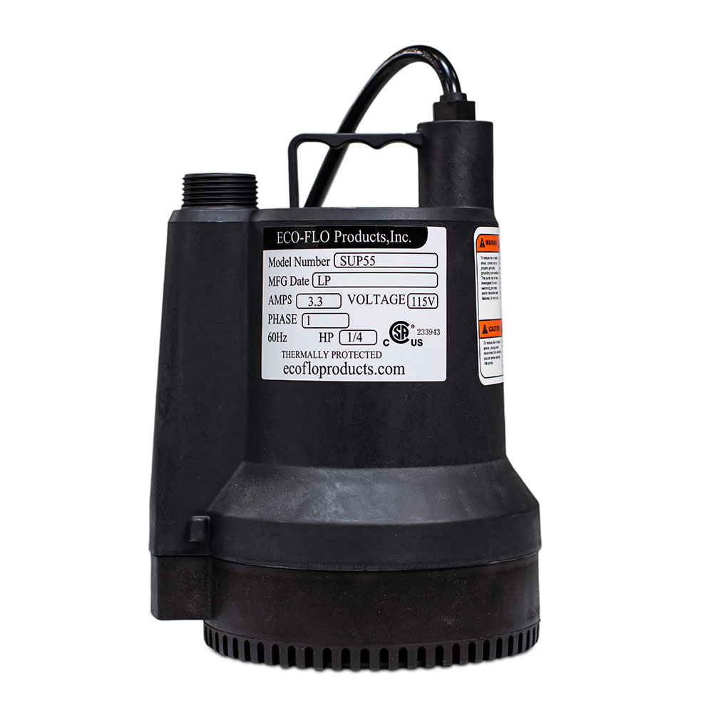 ECO-FLO SUP55KIT 1/4 hp Submersible Utility Pump Kit at Sutherlands