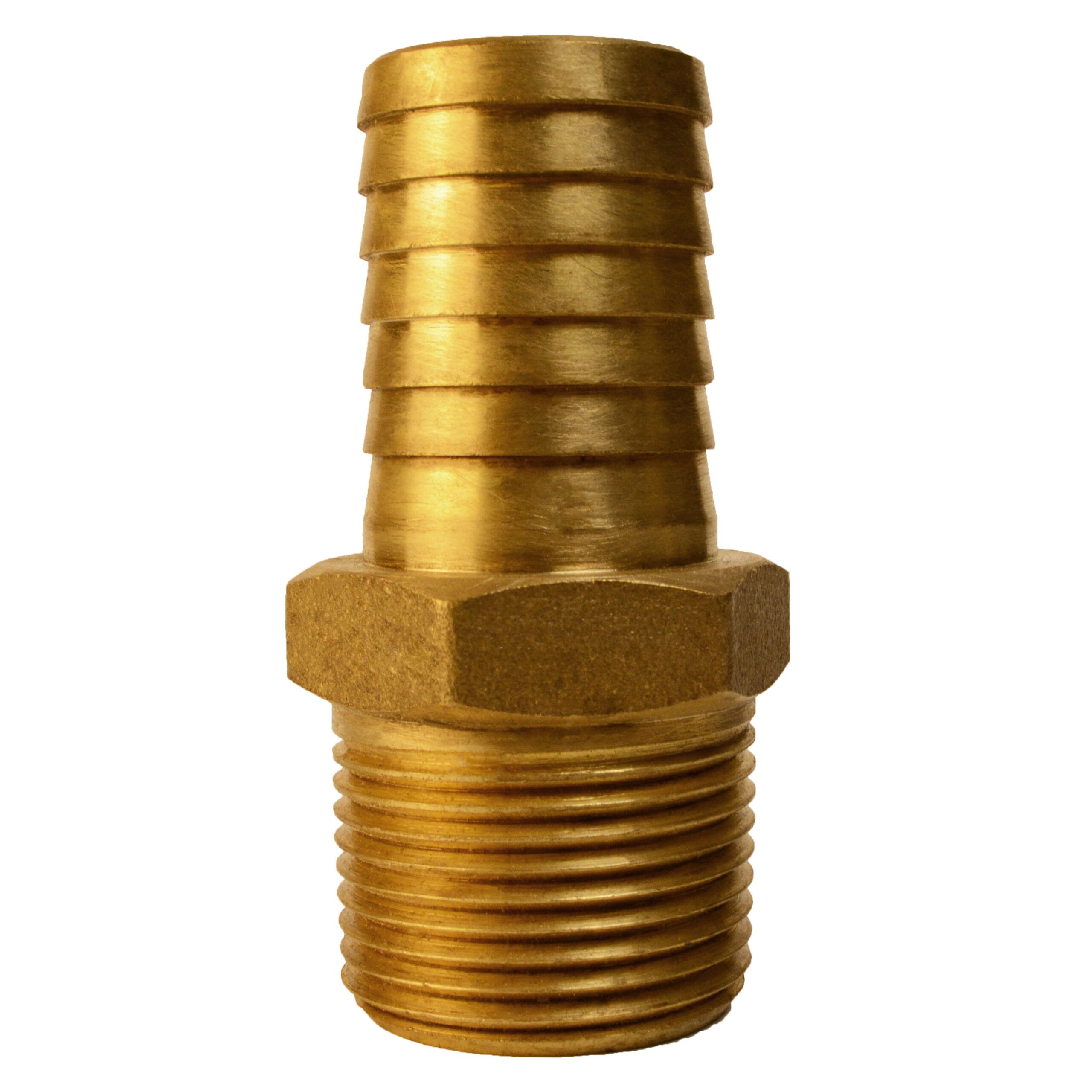 ECO-FLO EFBB100 1-Inch MNPT X 1-Inch Barb Brass Male Adapter at Sutherlands