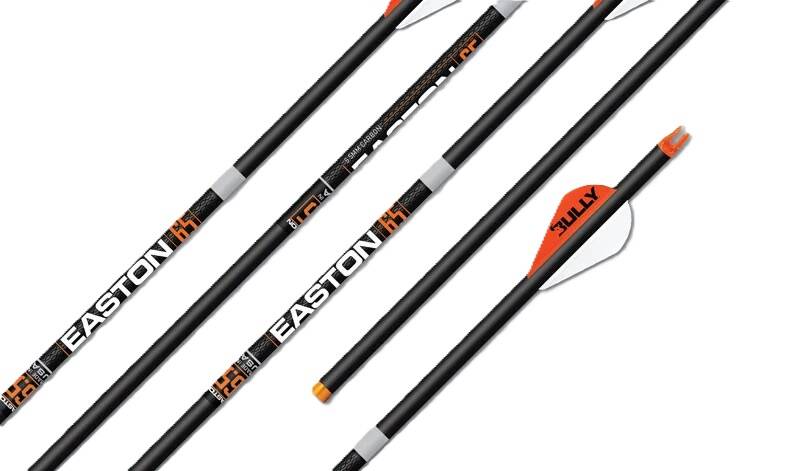 EASTON 328998 6-1/2-MM 400 Spine Hunter Classic Arrows With Bully Vanes ...