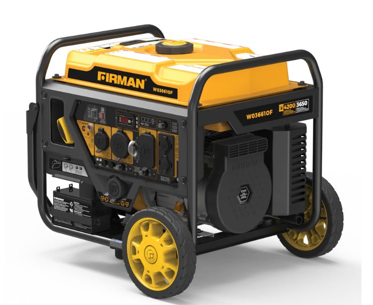 FIRMAN W03661OF 4500-Watt Inverter Open Frame Portable Gas Generator at ...