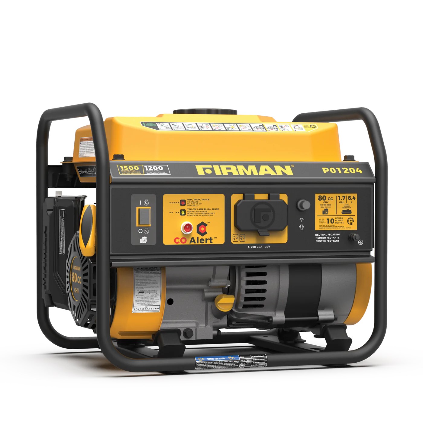 FIRMAN P01204 1500-Watt Portable Gas Generator at Sutherlands