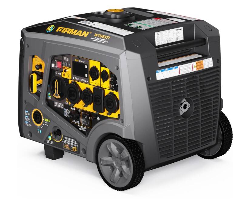 FIRMAN WT05571 Tri Fuel Inverter Portable Generator Electric Start 6850 ...