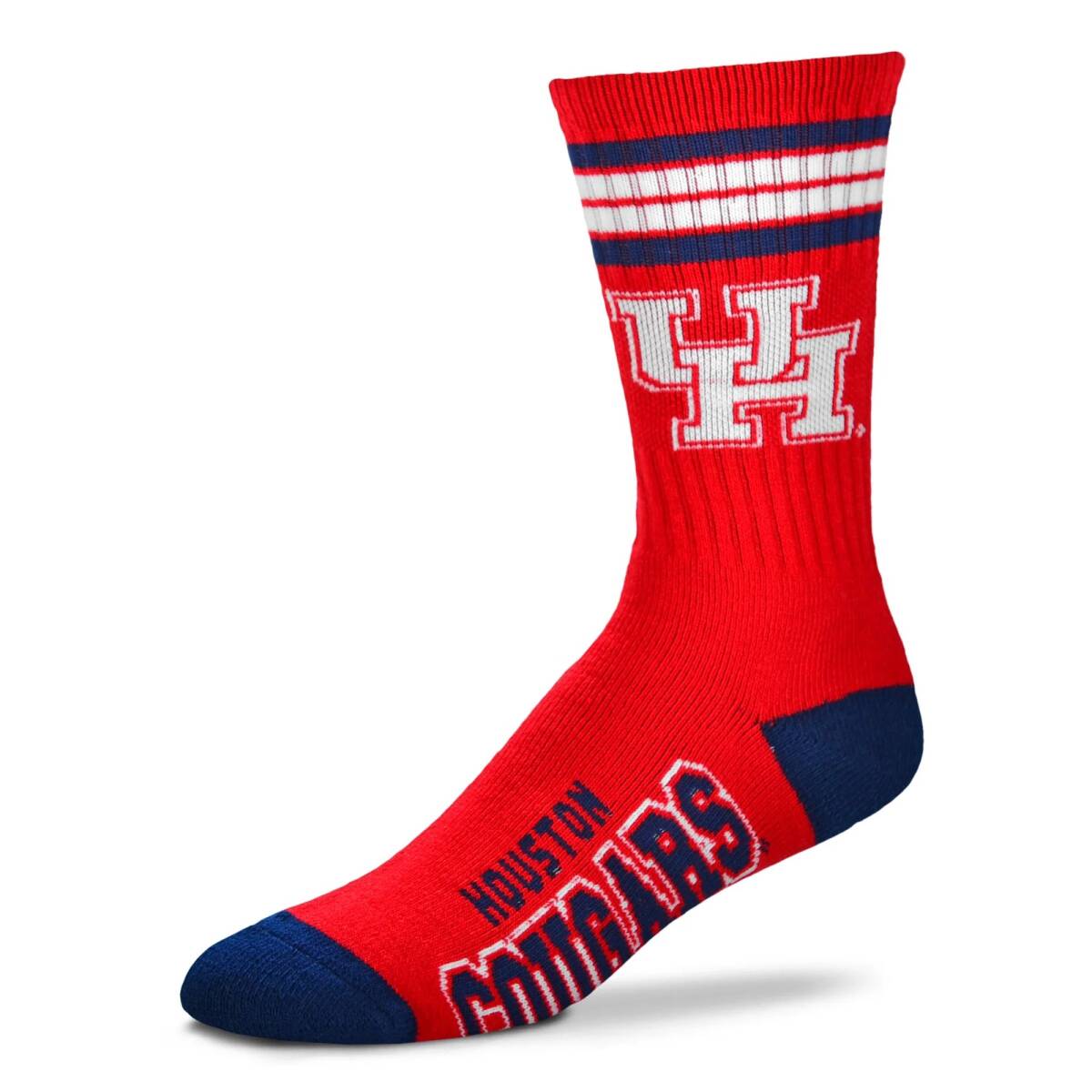 FOR BARE FEET 504 4 Stripe Deuce Team Colors Houston Cougars Acrylic ...