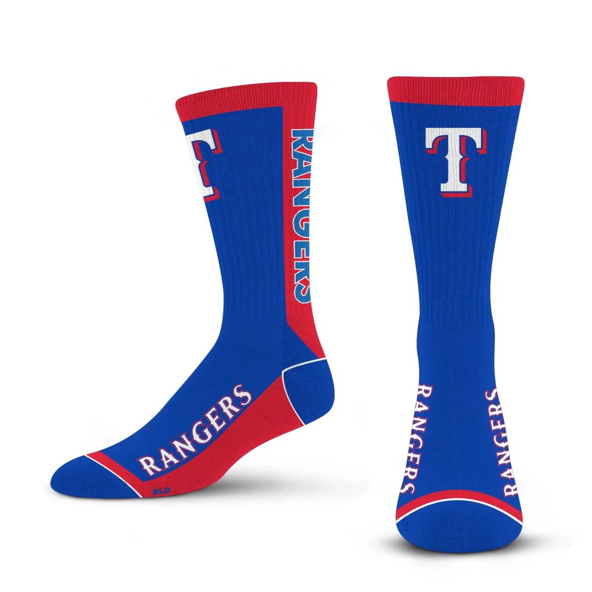 FOR BARE FEET 577 Texas Rangers MVP Crew Sock In Team Colors, Size ...