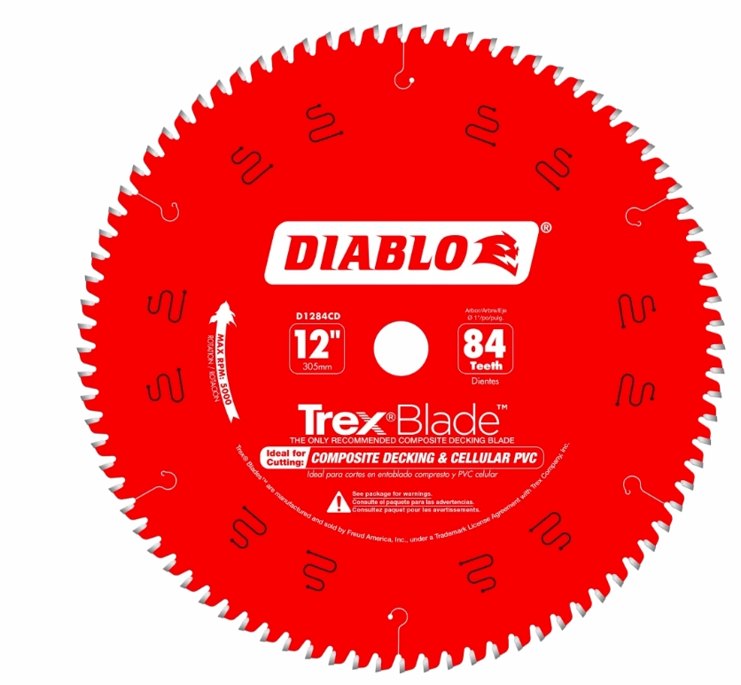 Diablo® D1284CD 12-Inch X 84-Tooth Composite Material /Plastics Saw ...