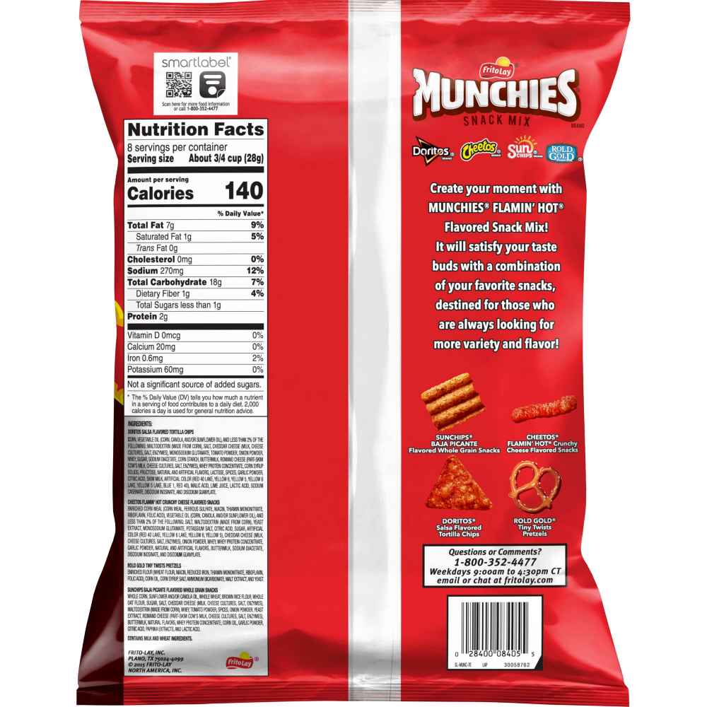 Frito Lay 6508801 8-Ounce Flamin' Hot Munchies at Sutherlands