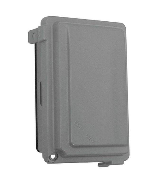 SIGMA 14434M Gray Rectangular Weatherproof While-In-Use Receptacle ...