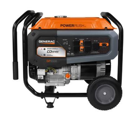 GENERAC® 7672 6500 Pull Start With Cord 49St Portable Generator at ...