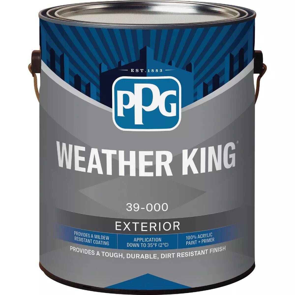 PPG 00453278 1-Quart Weather King Semi Gloss White And Pastel Exterior ...