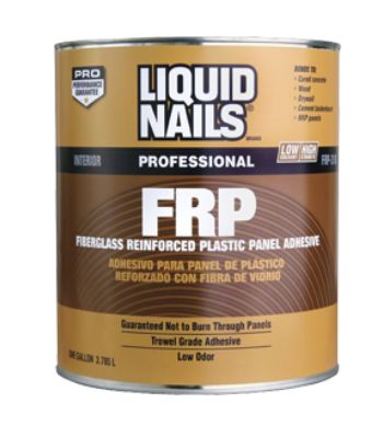 Liquid Nails FRP310 1-Gallon Fiberglass Reinforced Plastic Panel Adhesive at Sutherlands