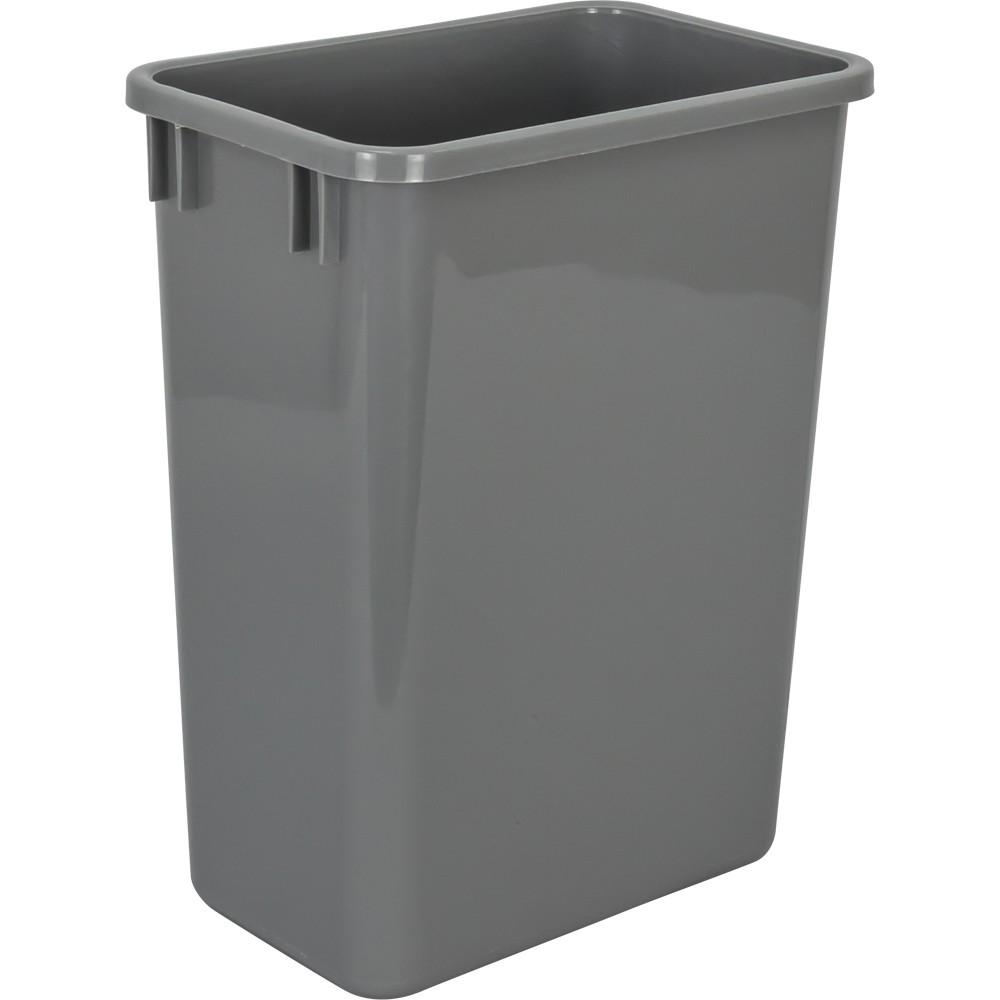 Hardware Resources CAN-35GRY 35-Quart Gray Plastic Trash Can at Sutherlands