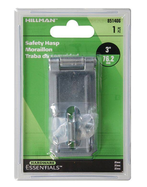 HILLMAN® 851406 Hardware Essentials™ 3-Inch Zinc Fixed Staple Safety ...