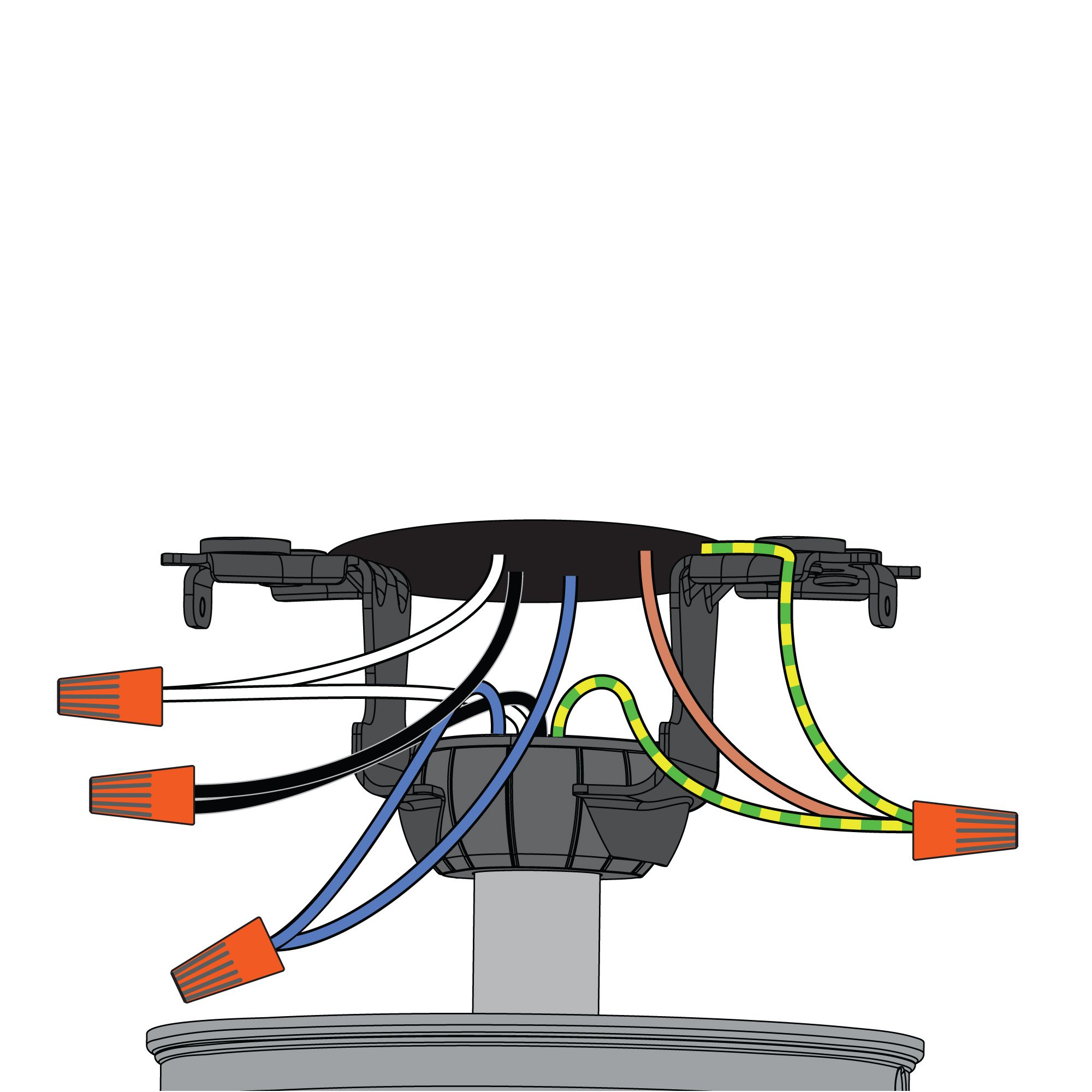 Hunter® 50387 52-Inch Fresh White Aker Outdoor Ceiling Fan With Light ...