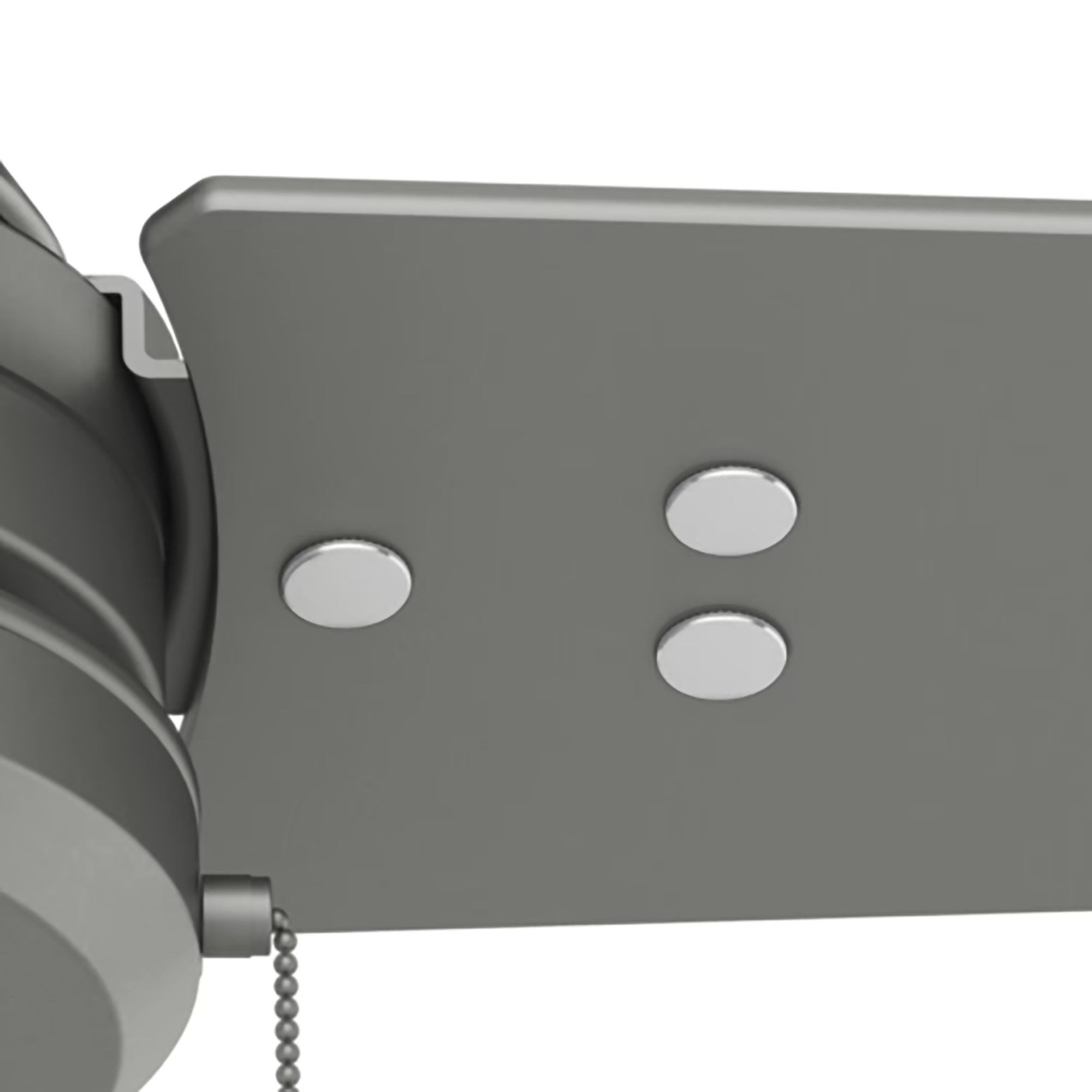 Hunter® 59262 Cassius 52-Inch Matte Silver Outdoor 3-Blade Ceiling Fan ...