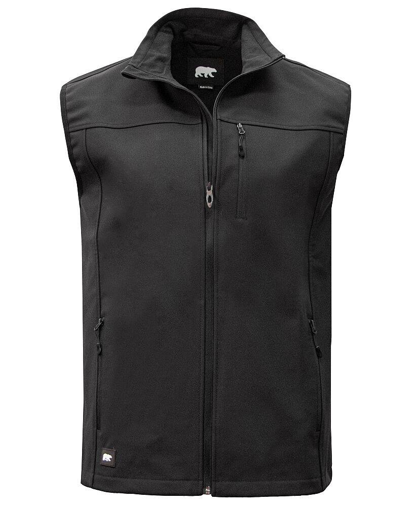 Polar King 31.01 3x-Large Black Fleece-Lined Frontenac Softshell Vest ...