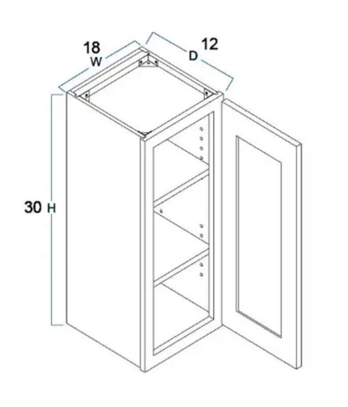 Koch Cabinets W1830R 18 X 30-Inch Arctic Pioneer Wall Cabinet at ...