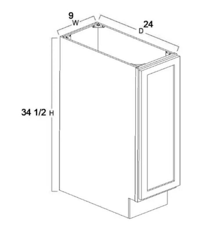 Koch B9FHDR 9-Inch Nutmeg FH Pioneer Base Cabinet at Sutherlands